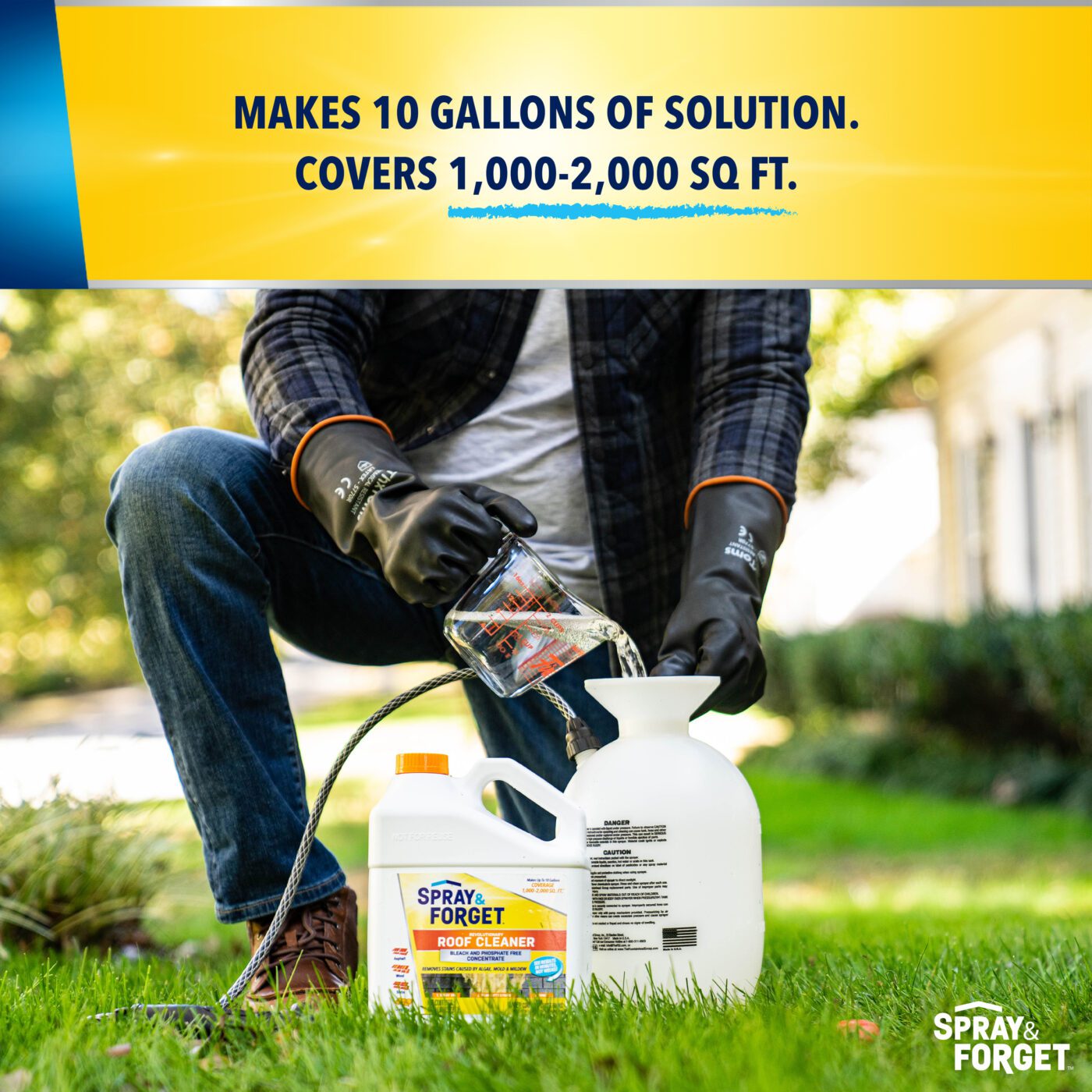 SF Revolutionary Roof Clnr Concentrate GAL – Spray & Forget