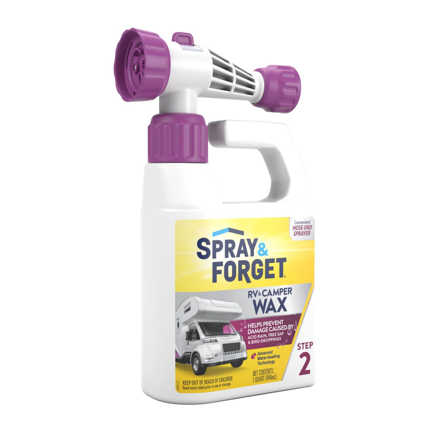SF RV & Camper Wax 32oz Hose End – Spray & Forget